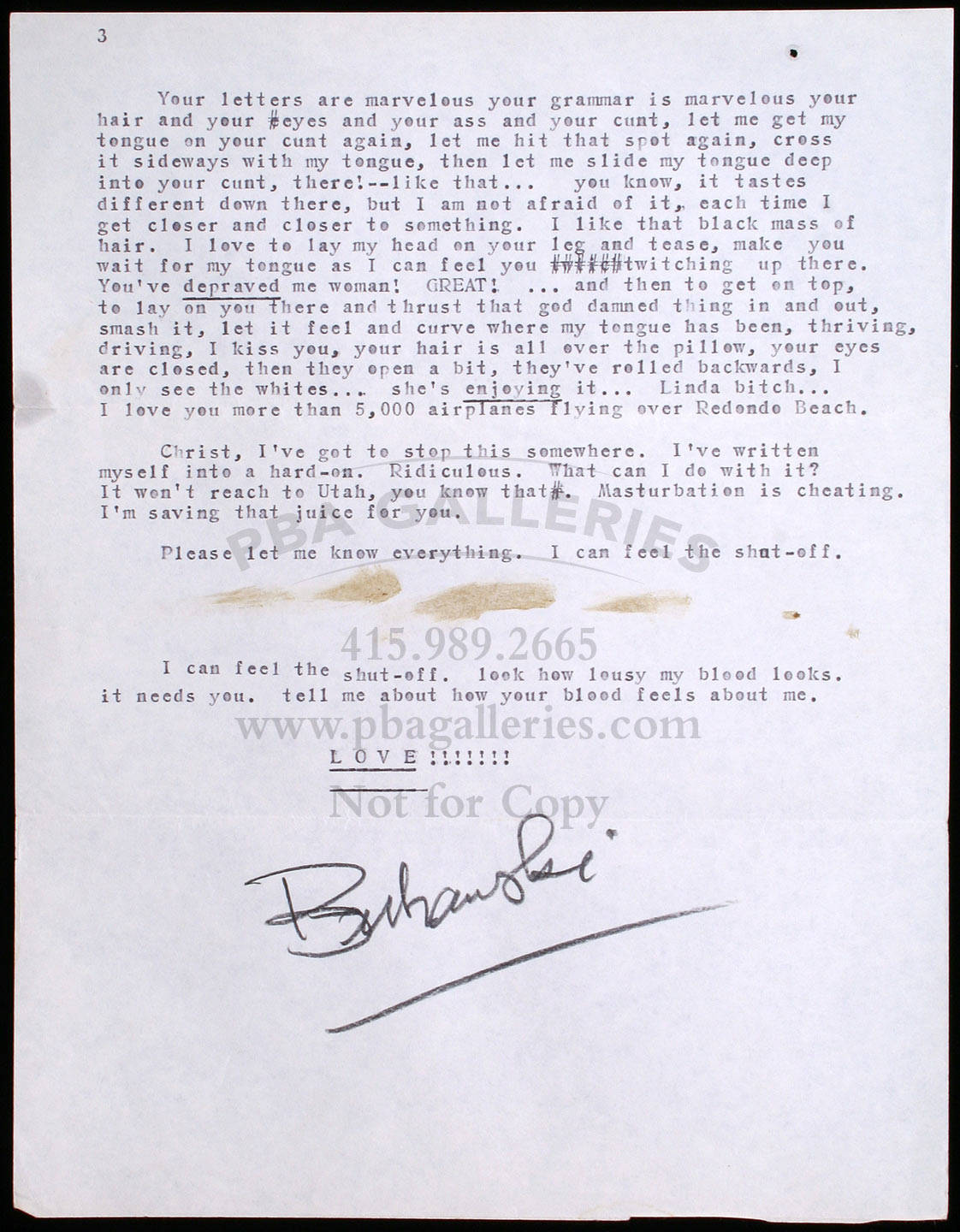Bukowski’s unpublished love letters to Linda King (all that are known ...