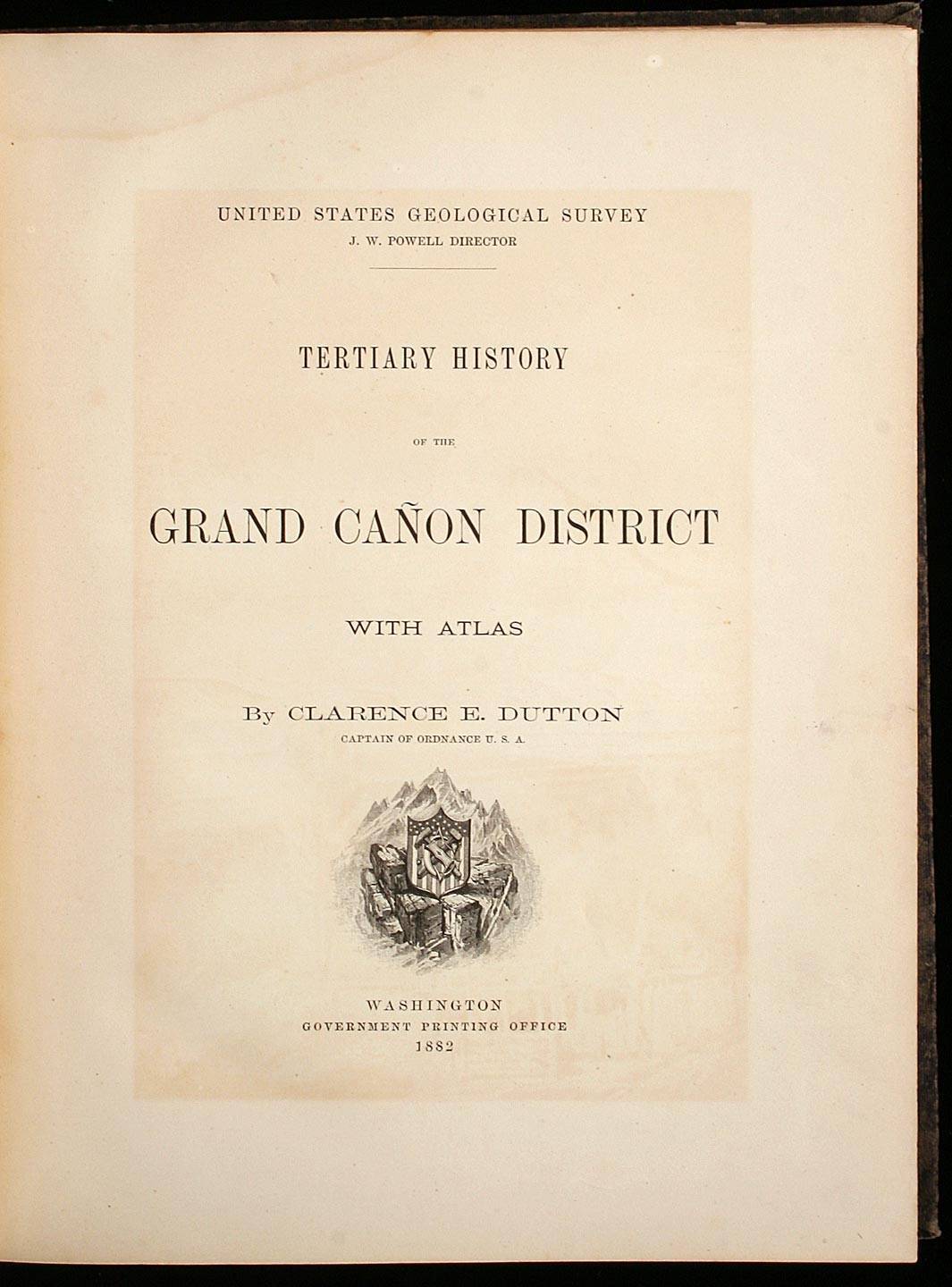 Tertiary History of the Grand Cañon District with Atlas