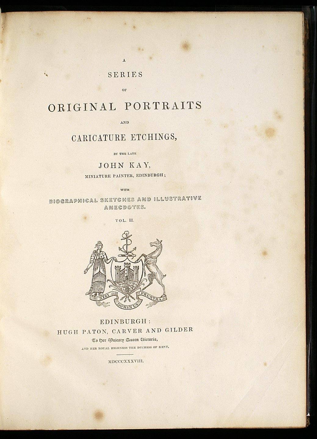 A Series of Original Portraits and Caricature Etchings by the Late John ...